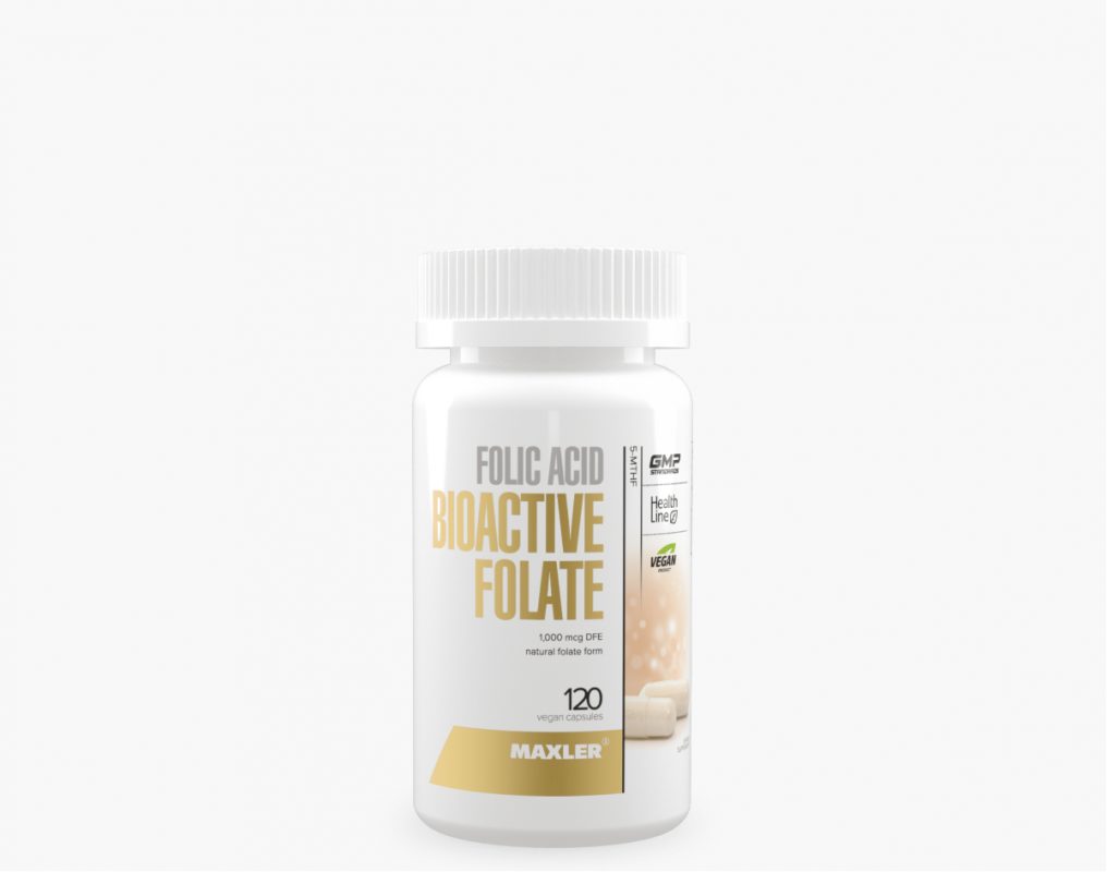 Фолиевая кислота — Folic Acid Bioactive Folate 5-MTHF Maxler купить с ...
