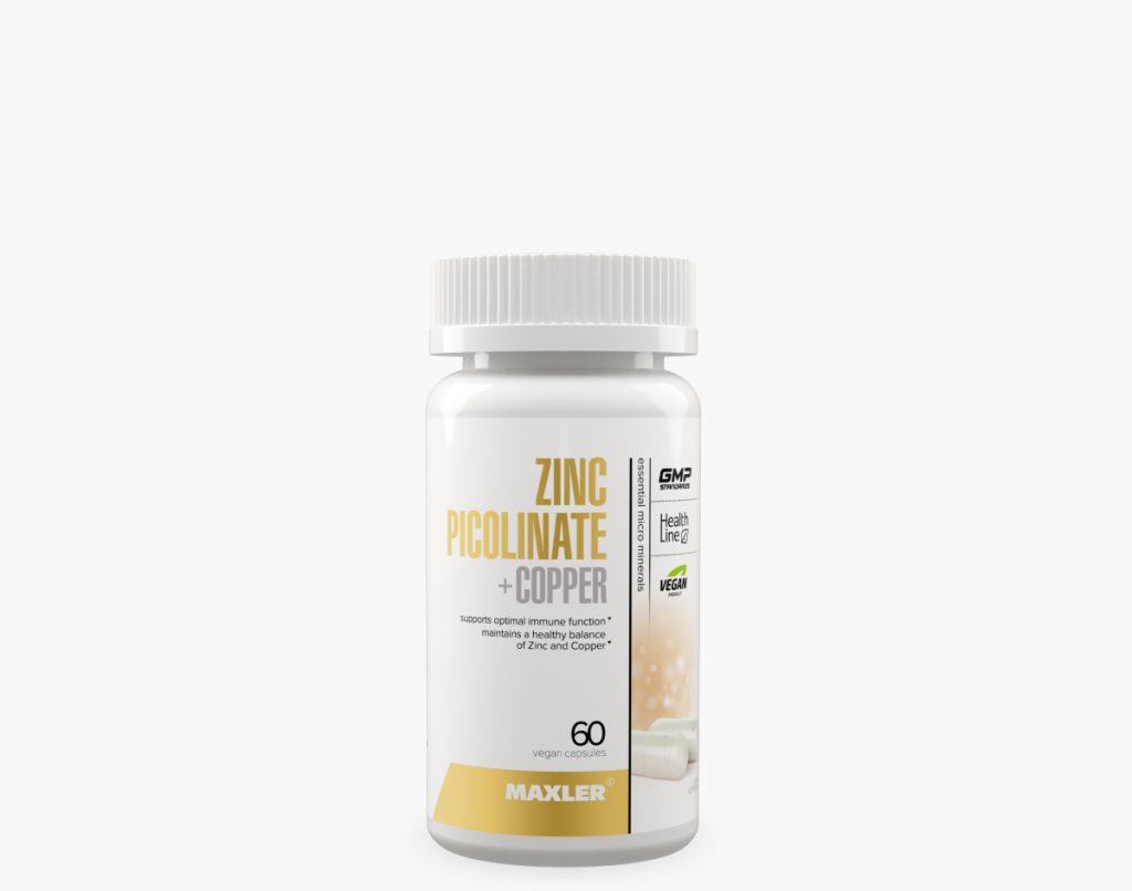 Витамины Цинк + Медь Zinc Picolinate + Copper Maxler купить по выгодной ...